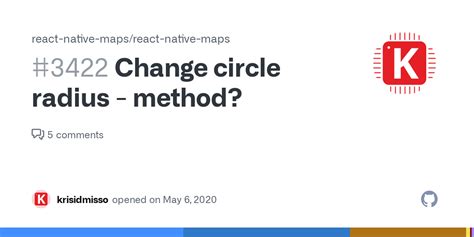 Change Circle Radius Method Issue React Native Maps React Native Maps GitHub