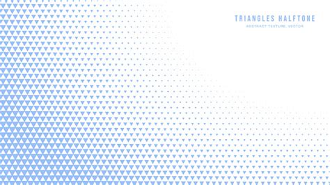 Triangles Half Tone Pattern Abstract Vector Pale Blue Smooth Rounded Border Stock Illustration