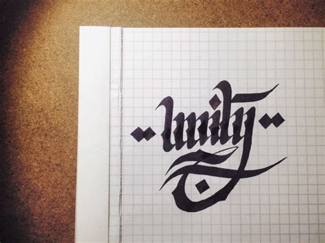Unity Lettering Hand Lettering Lettering Typography Letters