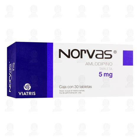 Norvas 5 Mg 30 Tabletas