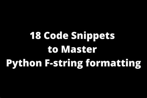Rajandran R On Linkedin Mastering Python F String Formatting A Trader