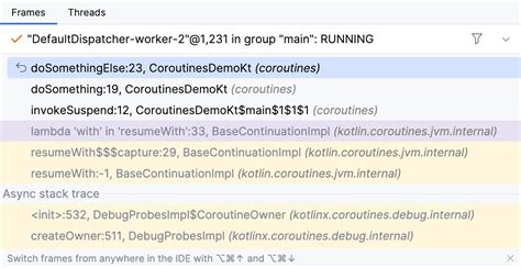 Debug Kotlin Coroutines Intellij Idea Documentation