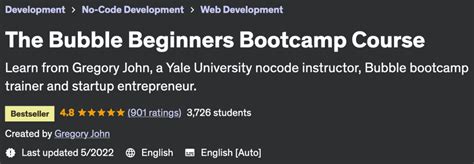 udemy the bubble beginners bootcamp course 2022 5 downloadly