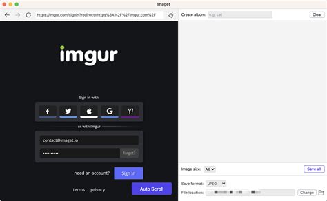how to download all images s and album from imgur imaget