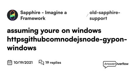 Assuming Youre On Windows Nodejsnode Gypon
