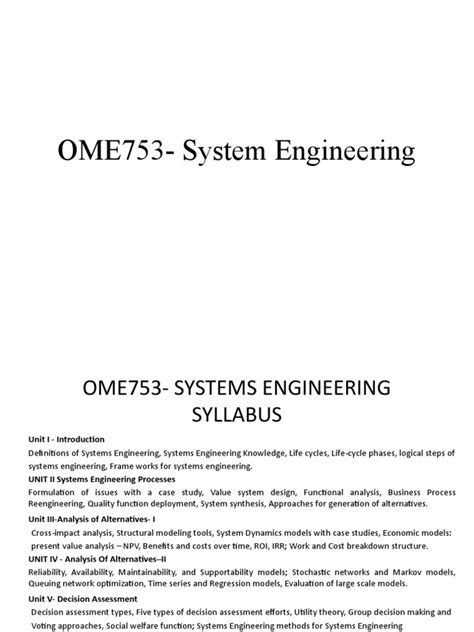 System Engineering Download Free Pdf Systems Engineering System