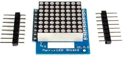 matrix led shield v1 0 0 für wemos d1 mini 8x8 matrix dot matrix led arduiner arduino