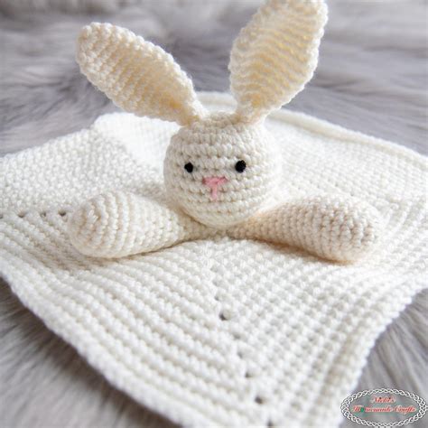 Crochet Bunny Lovey Pdf Pattern Crochet Lovey Snuggler Blanket