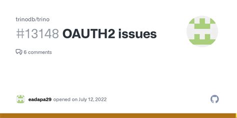 Oauth2 Issues · Issue 13148 · Trinodbtrino · Github