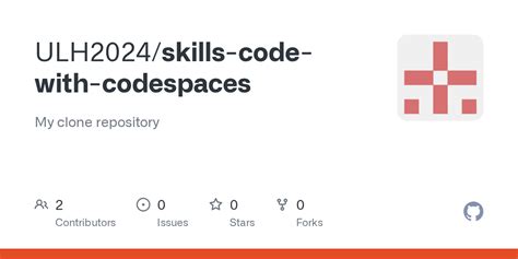 Github Ulh2024skills Code With Codespaces My Clone Repository
