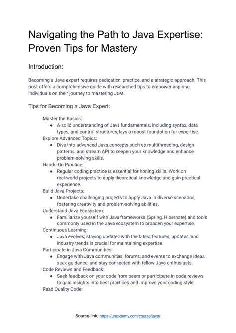 Ppt Navigating The Path To Java Expertise Proven Tips For Mastery Uncodemy Powerpoint
