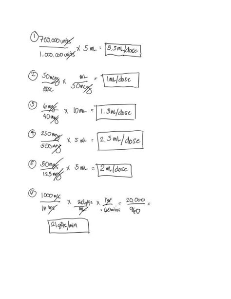 Open Notes September 21 Drug Calculation Answers Nursing Studocu