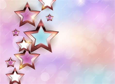 Абстрактный глянцевый фон звезды Премиум вектор