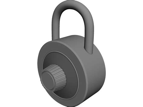 Lock 3d Model 3d Cad Browser