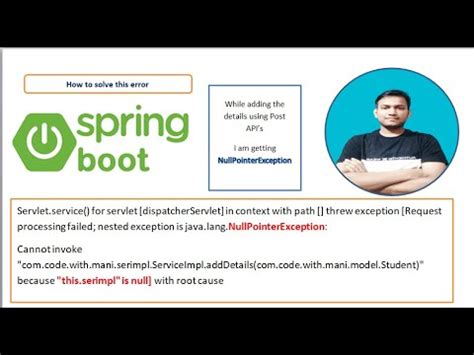 Nested Exception Is Java Lang NullPointerException ServiceImplementation Is Null Error