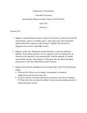 ECON Problem Set Pdf Department Of Economics Concordia University Intermediate