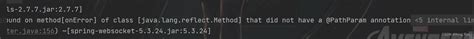 Springboot整合websocket，启动时报错，javalangillegalargumentexception Path