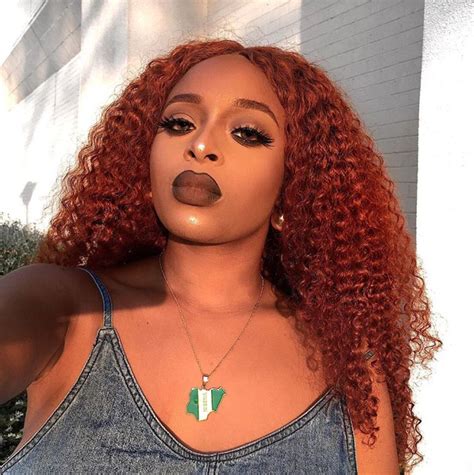 Ginger Babe Sza Inpired Hair Color For Black Hair Orange Hair Dyed Natural Hair