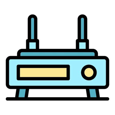 Premium Vector Wifi Router Icon Outline Vector Store Laptop Business Online Color Flat