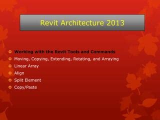 Revit Architecture Course PPTX Civil Engineering Industry Industries