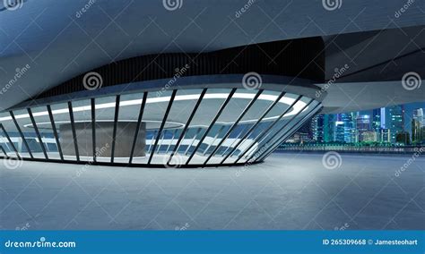 Futuristic Streamlined Design Building Exterior Stock Photography CartoonDealer Com