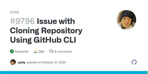 Issue With Cloning Repository Using Github Cli · Cli Cli · Discussion 9796 · Github