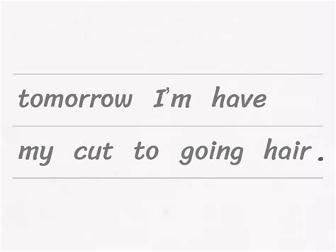 Causative Sentences Practice Reordenar