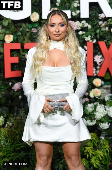 Saffron Barker Sexy Seen Showing Off Her Hot Tits At The Bridgerton