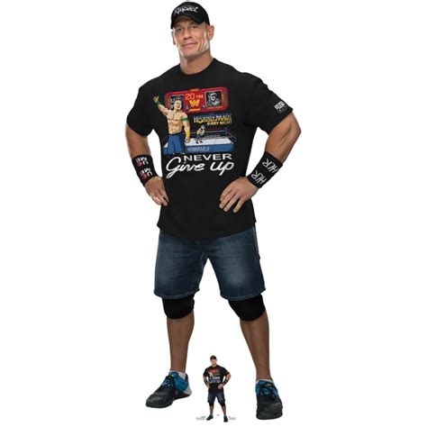 John Cena Black Outfit Wwe Official Lifesize Mini Cardboard Cutout Standee Cutouts And