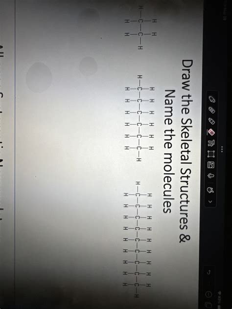 Draw The Skeletal Structures And Name The Molecules