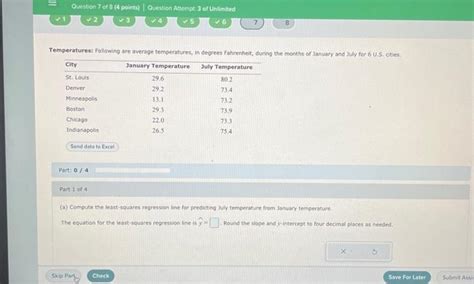 Solved Temperatures Following Are Average Temperatures In