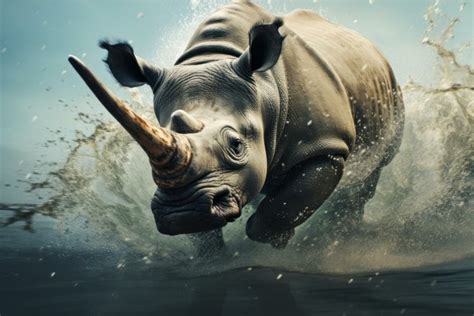 Unexpected Rhinoceros Splashes Generate Ai