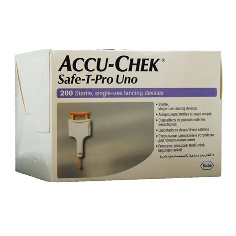 Accu Chek Safe T Pro Uno Lancets 200s