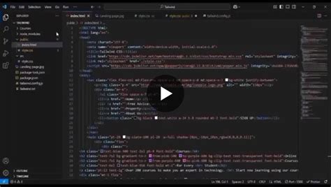 Building A Landing Page With Tailwind Css For Online It Courses Raja