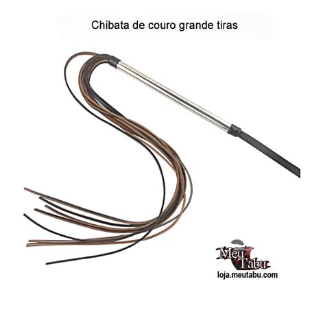 Chibata De Couro Grande Tiras Meutabu