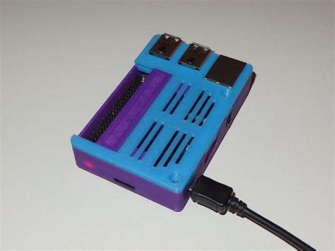 3d printed raspberry pi2 pi3 case with gpio sliding doors by sgabolab