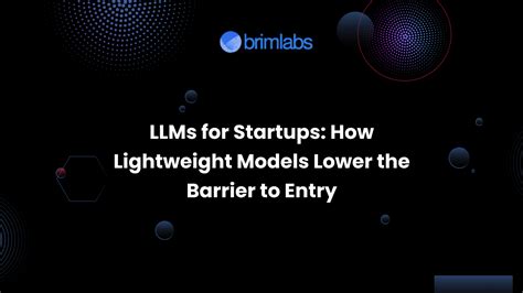 LLMs For Startups How Lightweight Models Lower The Barrier To Entry Blog Product Insights