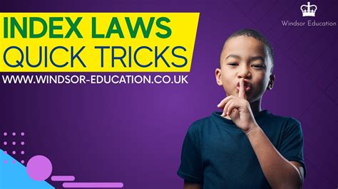 How To Quickly Learn The Laws Of Indices Foundation And Higher Tier Gcse Maths Youtube