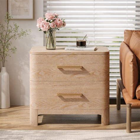Christopher Knight Home Faye Modern Natural 2 Drawer 23 62 In W