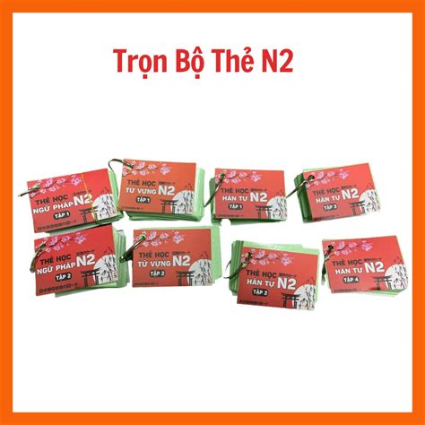 [ trỌn bỘ n2 ] thẻ học kanji từ vựng ngữ pháp minano bản mới nhất