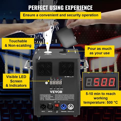 Vevor Stage Equipment Special Effect Machine 500w 4pcs Stage Effect