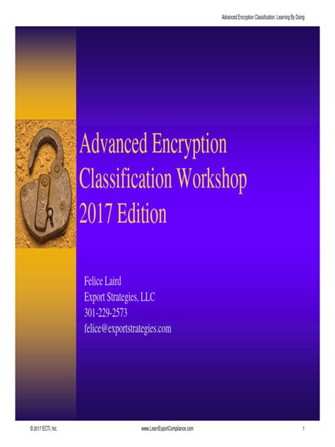 Advanced Encryption Classification Presentation Small Pdf
