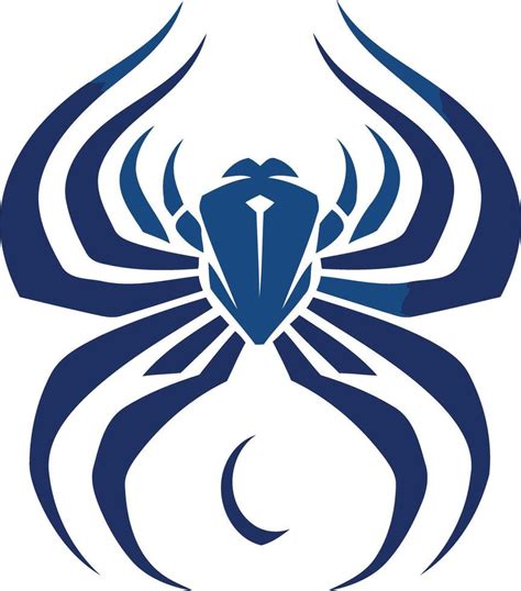 Abstract Blue Spider Design 49456804 Vector Art At Vecteezy