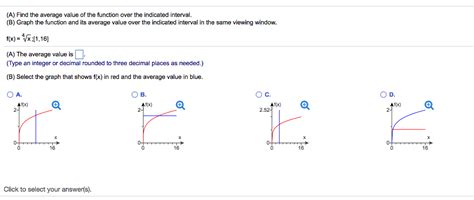solved a find the average value of the function over the
