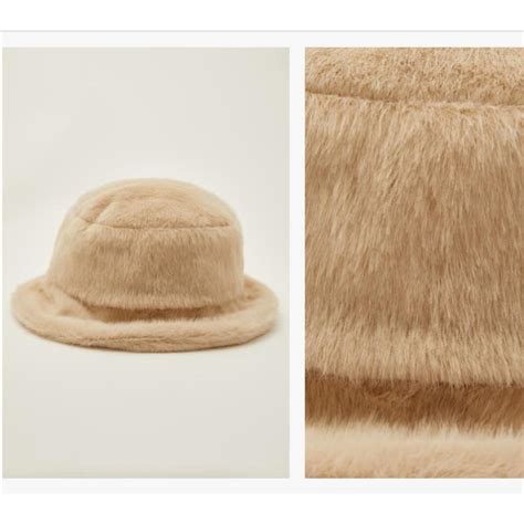 Fluffy Nude Bucket Hat Photo Of Me In The Black For Depop