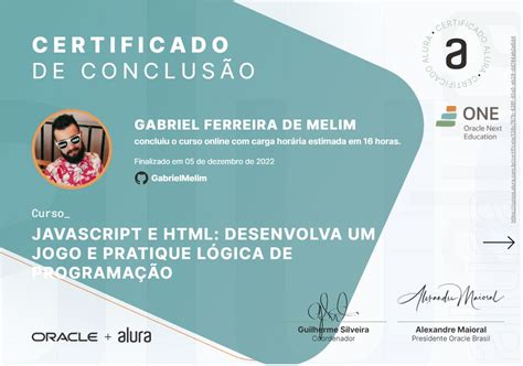 Alura Oracle Gabriel Melim
