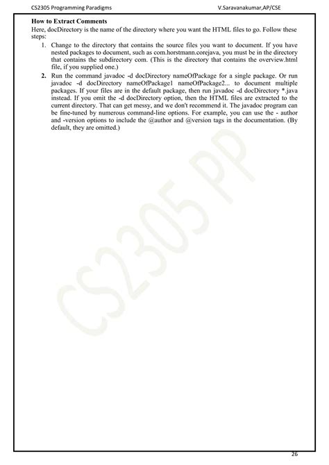 Cs2305 Programming Paradigms Lecturer Notes Pdf