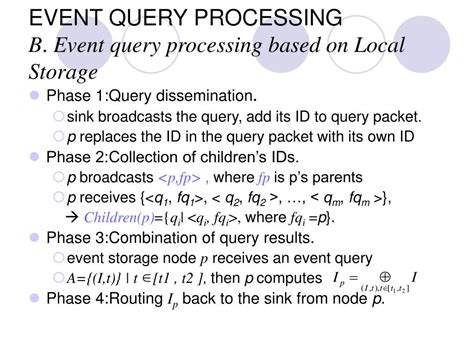 Ppt Event Query Processing Based On Data Centric Storage In Wireless