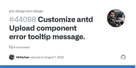 Customize Antd Upload Component Error Tooltip Message Issue Ant Design Ant Design