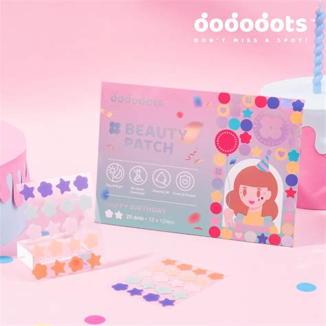 Dododots Beauty Patch Happy Birthday Pimple Patch Acne Removal